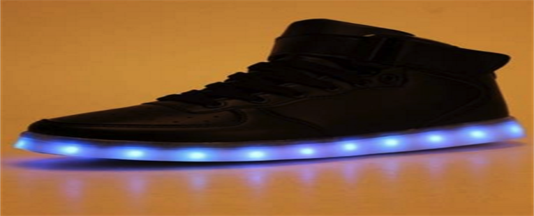 Unisex USB LED Light Lace Up High Luminous Shoes Sportswear Couple ...