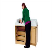 Changing Table with Stairs